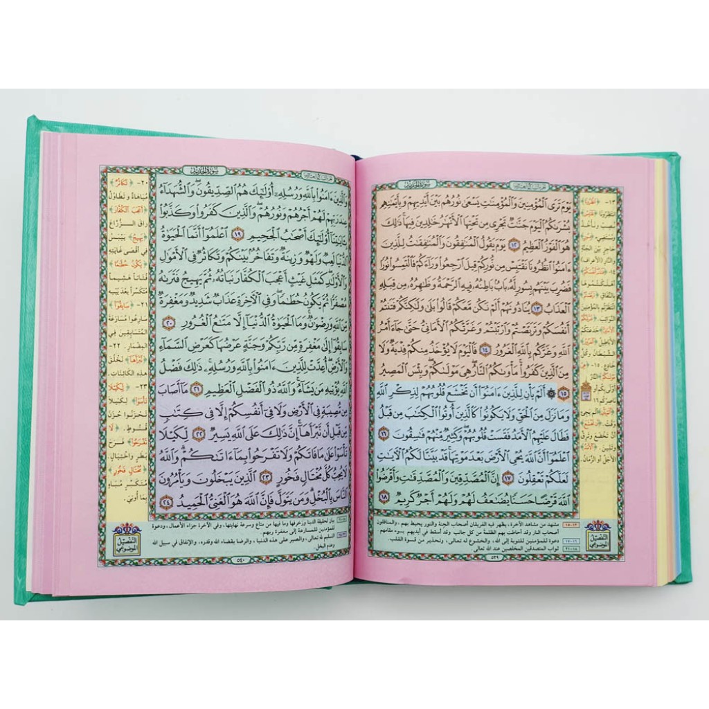 Thematic Colored Quran Red - Jordan